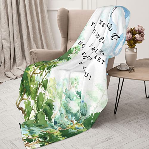 Dad Blanket Gifts from Daughter, Blankets for Dad from Son, Birthday Gifts for Dad, Flannel Soft Fleece Bed Blanket 50x60in