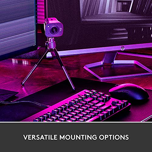 Logitech for Creators StreamCam Premium Webcam for Streaming and Content Creation, Full HD 1080p 60 fps, Premium Glass Lens, Smart Auto-Focus, for PC/Mac – Graphite