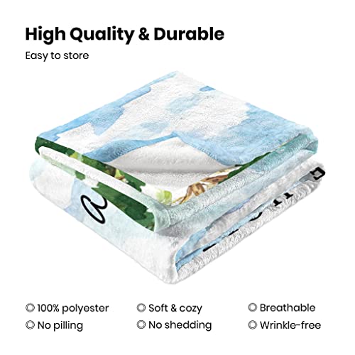 Dad Blanket Gifts from Daughter, Blankets for Dad from Son, Birthday Gifts for Dad, Flannel Soft Fleece Bed Blanket 50x60in