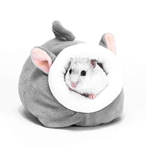 FLAdorepet Hamster Bed Houses and Hideouts Small Animal Pet Cave Bed Cage Nest Accessories (S(5.1 * 3.9 * 3.9inch), Elephant)