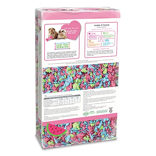 carefresh 99% Dust-Free Tutti Frutti Natural Paper Small Pet Bedding with Odor Control, 23 L