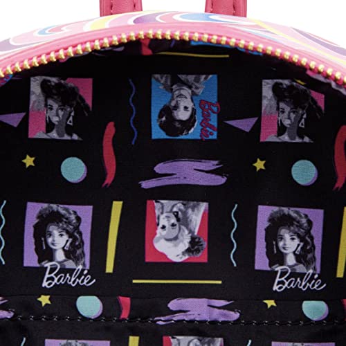 Loungefly Barbie Totally Hair 30th Anniversary Womens Double Strap Shoulder Bag Purse