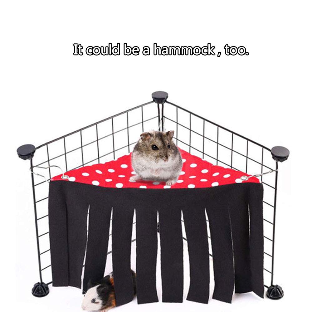 Oncpcare Pet Small Animals Hideout, Guinea Pig Hideaway Hamster Hammock Hamster Bedding Hamster Hide Rat Cage for Small Animals, Mice, Hedgehog, Chinchilla
