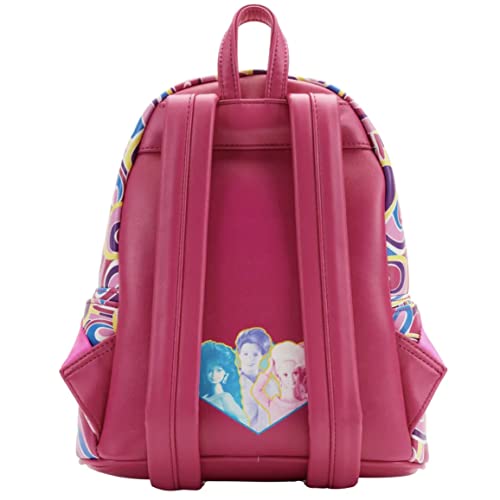 Loungefly Barbie Totally Hair 30th Anniversary Womens Double Strap Shoulder Bag Purse