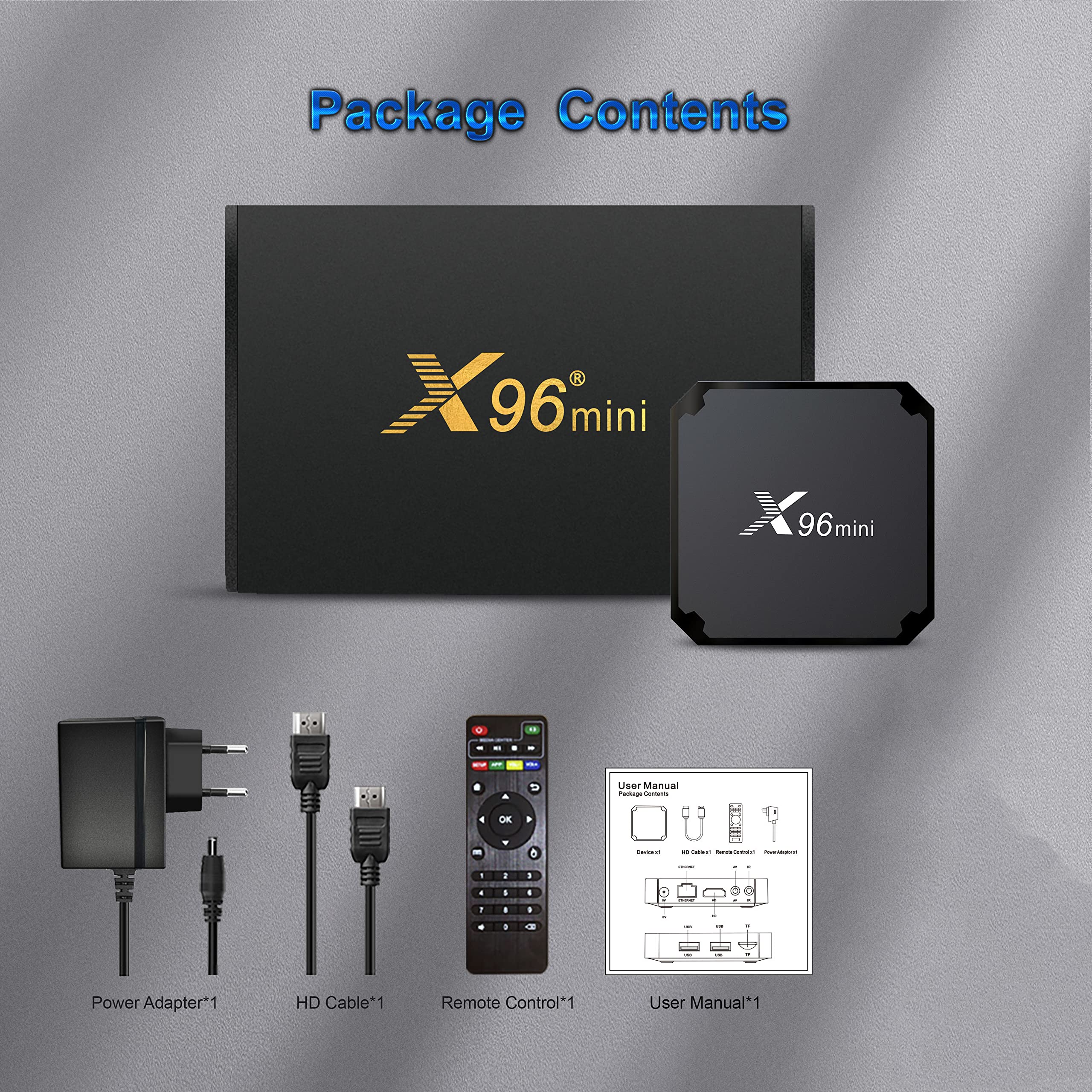 Android 11.0 TV Box,X96 Mini Amlogic S905W2 Quad Core RAM 2GB ROM 16GB Dual WiFi 2.4G/5.8G 4K HDR+ Smart Android 11.0 Media Player TV Box