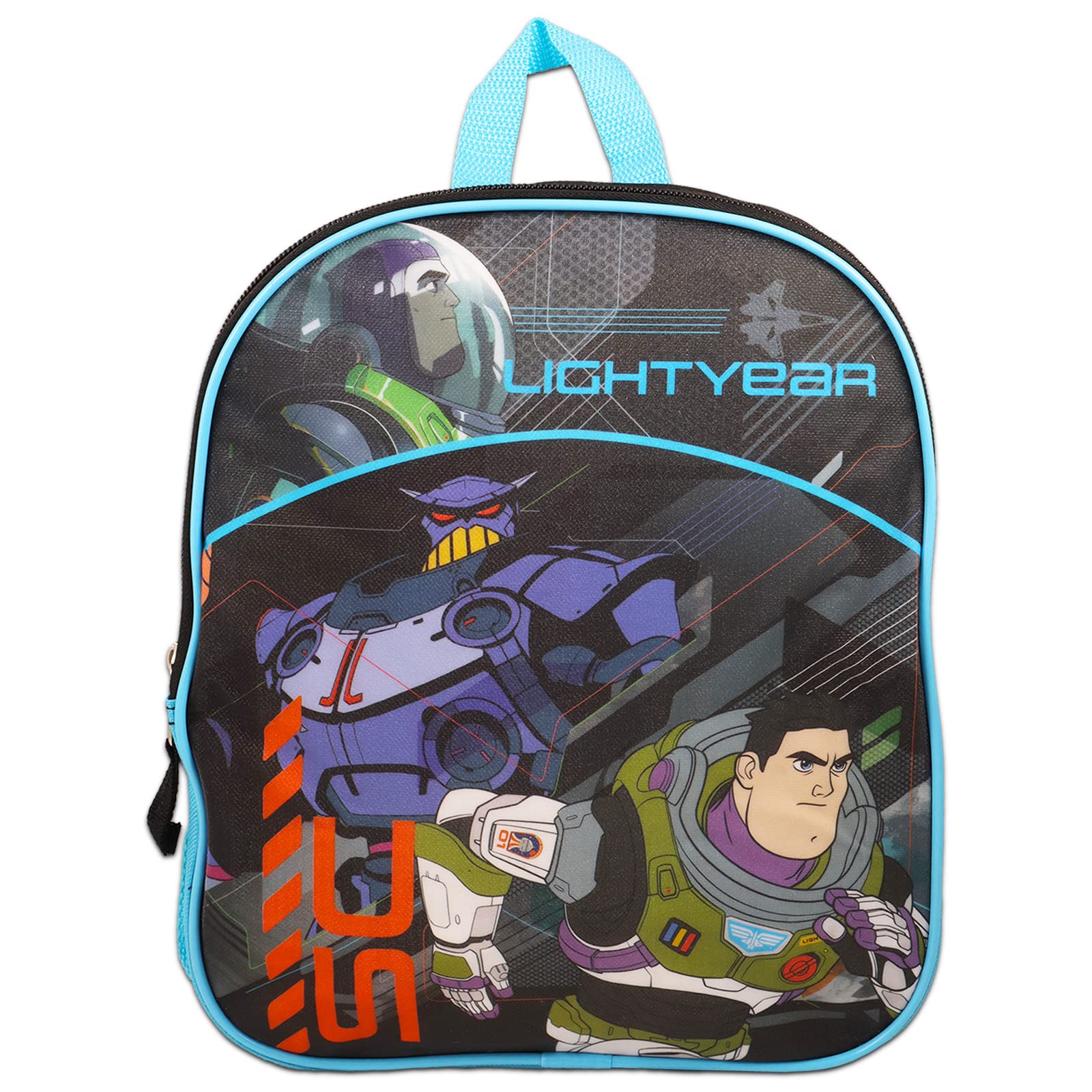 Toy Story Mini Backpack - Bundle with 11 Inch Lightyear Mini Backpack, Water Pouch, Toy Story Bookmark, More - Lightyear Preschool Backpack Boys Girls Toddler