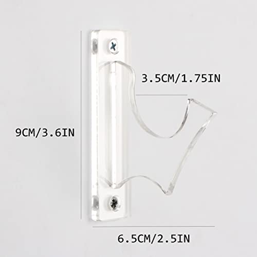 Lightsaber Wall Mount Acrylic Lightsaber Stand Wall Mounted Sword Stand Display Lightsaber Storage Exhibition Wall Mounted Lightsaber Stand(Clear)