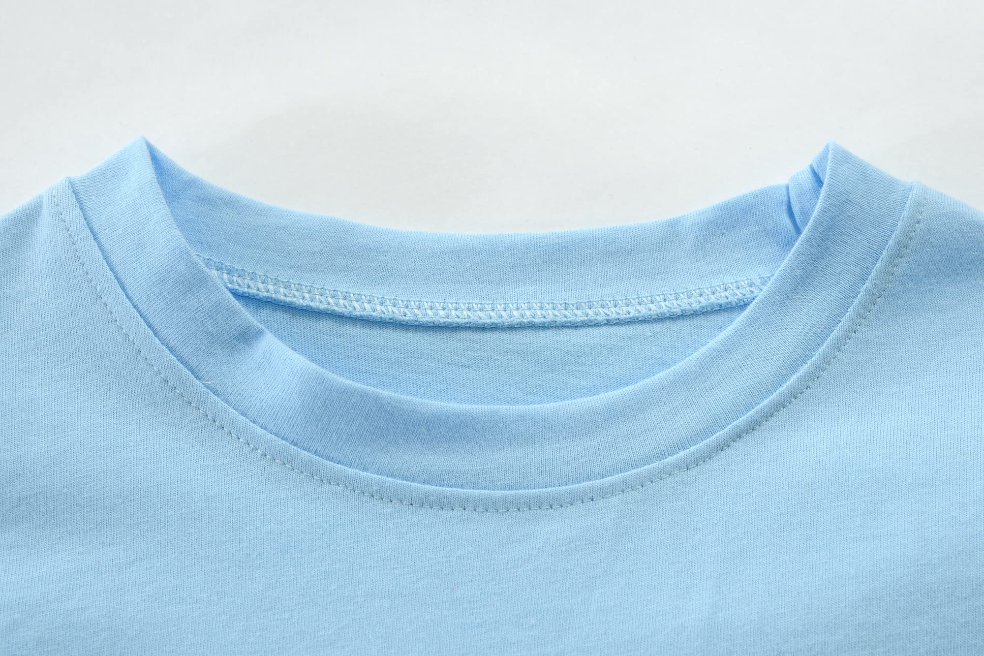 DDSOL Easter Day T-Shirt Gift for Toddler Little Boy Girl Rabbit Bunny Egg Hunt Truck Blue Tshirt Cotton Short Sleeve Kid Tee Top Clothes Size 3T