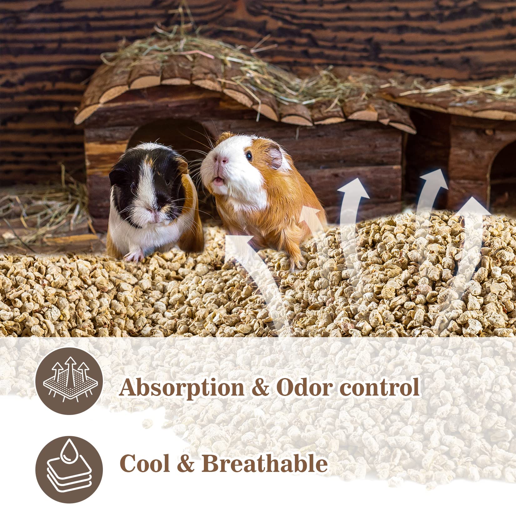 Sukh 308g Corn Cob Hamster Bedding - Guinea Pig Bedding Rabbit pet Bedding Guinea Pig Rabbit Litter Horse Bedding pellets Bunny Pig Hedgehog Chicken coop Reptile Chinchilla Animal Bedding