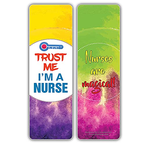 I am a Nurse Bookmarks (60-Pack) β Daily Inspirational Card Set β Interesting Book Page Clippers β Great Gifts for Nurses and Aspiring Nurses