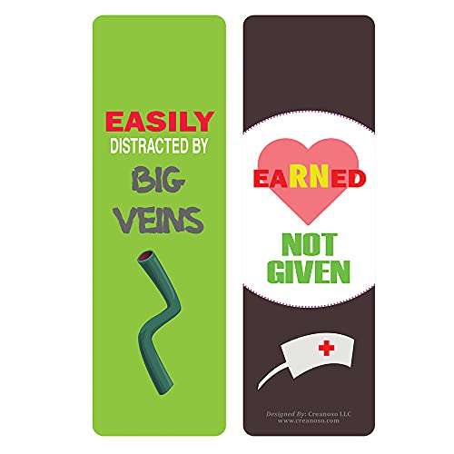 I am a Nurse Bookmarks (60-Pack) β Daily Inspirational Card Set β Interesting Book Page Clippers β Great Gifts for Nurses and Aspiring Nurses