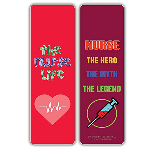 I am a Nurse Bookmarks (60-Pack) β Daily Inspirational Card Set β Interesting Book Page Clippers β Great Gifts for Nurses and Aspiring Nurses