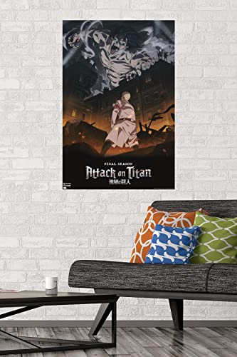 Trends International Attack on Titan: Season 4 - Key Visual 1 Wall Poster, 22.375" x 34", Premium Unframed Version