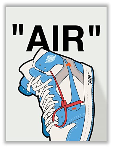 Hypebeast Air Sneaker Poster – (12x16 Inch) Unframed – AJ Wall art, Hypebeast Room Decor, Michael Jordan Poster, Sneaker Air Gym Shoes Shoebox Collection Aesthetic Cool Poster for Teen Boys Guys Men Room Dorm Bedroom Wall Decor by LIYA Design Prints