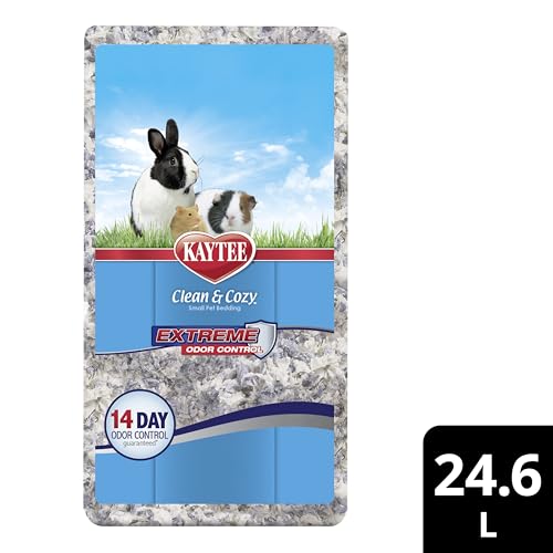 Kaytee Clean & Cozy Extreme Odor Control Bedding for Pet Guinea Pigs, Rabbits, Hamsters, Gerbils, and Chinchillas, 24.6 Liters