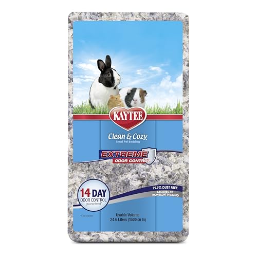 Kaytee Clean & Cozy Extreme Odor Control Bedding for Pet Guinea Pigs, Rabbits, Hamsters, Gerbils, and Chinchillas, 24.6 Liters