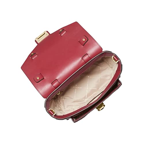 Michael Kors Berry Multi Manhattan Medium Top Handle School Leather Satchel