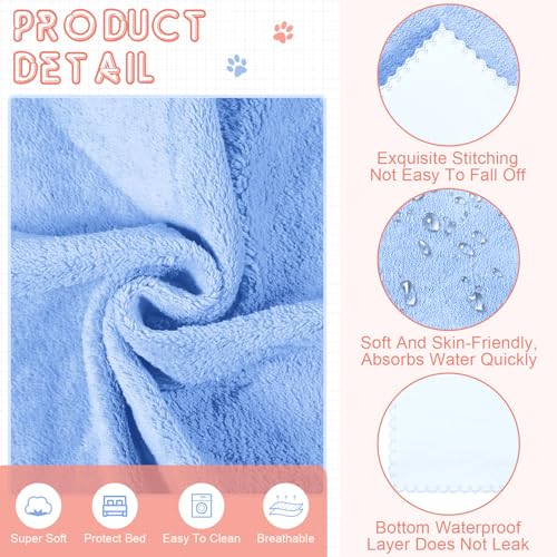 Panelee 20 Pcs Reusable Puppy Pads Waterproof Guinea Pee Pad Washable Pee Pads for Dogs Fleece Cage Liner Blankets Accessories Small Animals Bedding Mats Sleep Mat Pad Cover (Multicolor,18x24 in)