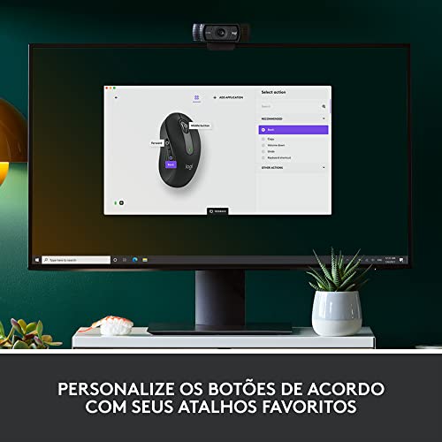 Logitech Signature M650 Wireless Mouse - for Small to Medium Sized Hands, 2-Year Battery, Silent Clicks, Customizable Side Buttons, Bluetooth, Multi-Device Compatibility (Graphite)