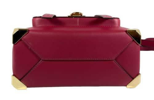 Michael Kors Berry Multi Manhattan Medium Top Handle School Leather Satchel