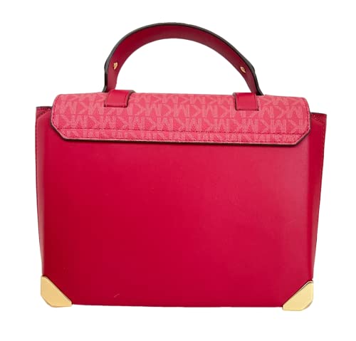 Michael Kors Berry Multi Manhattan Medium Top Handle School Leather Satchel