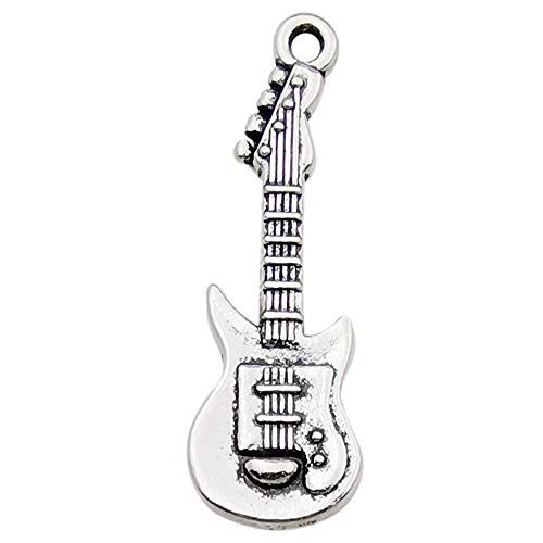 70pcs Craft Supplies Instrument Silver Music Notes Charms Pendants for Crafting, Jewelry Findings Making Accessory for DIY Necklace Bracelet Earrings HM211