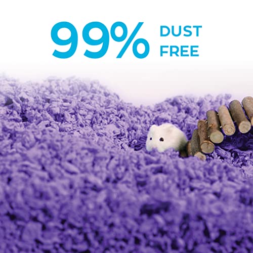 carefresh 99% Dust-Free Purple Natural Paper Small Pet Bedding with Odor Control, 23 L