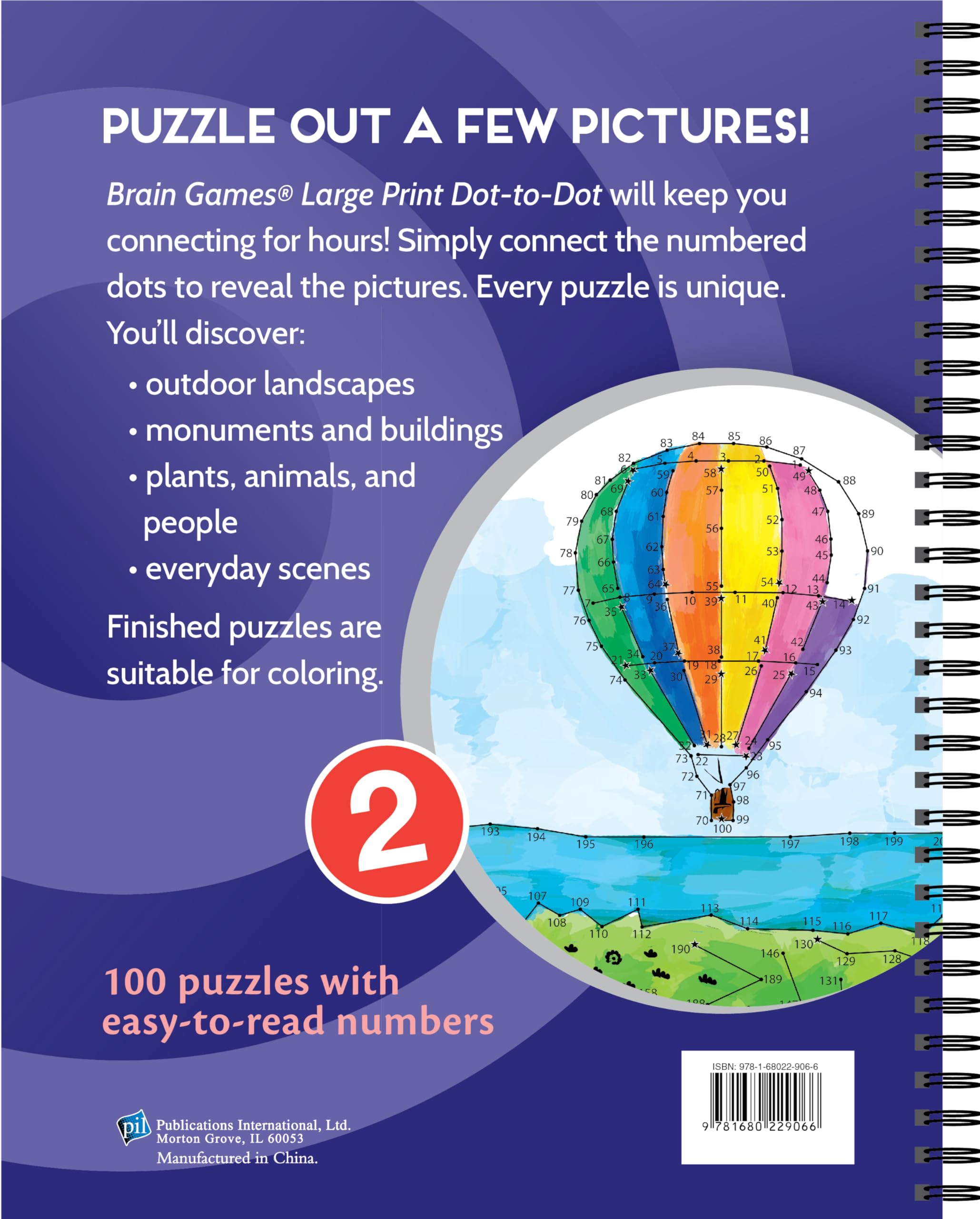 Brain Games - Large Print Dot-To-Dot 2