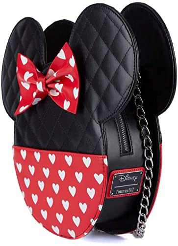 Loungefly Disney Mickey and Minni Valentines Reversible Crossbody Mickey And Minnie Mouse One Size