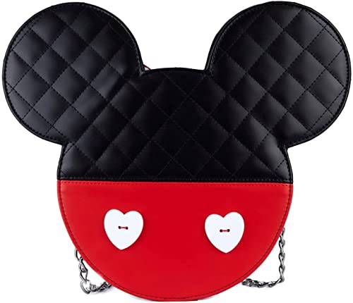 Loungefly Disney Mickey and Minni Valentines Reversible Crossbody Mickey And Minnie Mouse One Size