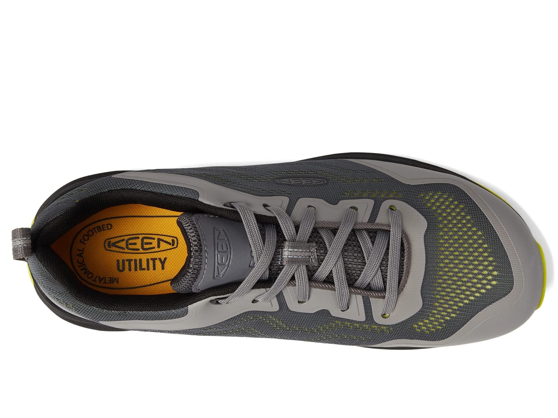 KEEN Utility Men's Sparta 2 Low Height Alloy Toe ESD Industrial Work Shoes, Steel Grey/Evening Primrose, 10.5