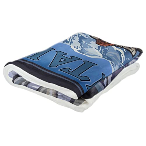 Iditarod Alaska Sled Dogs Ultra Fleece Bed Sofa Travel Cozy Blanket from Travel Artwork by Artist Paul A. Lanquist 60" x 80".