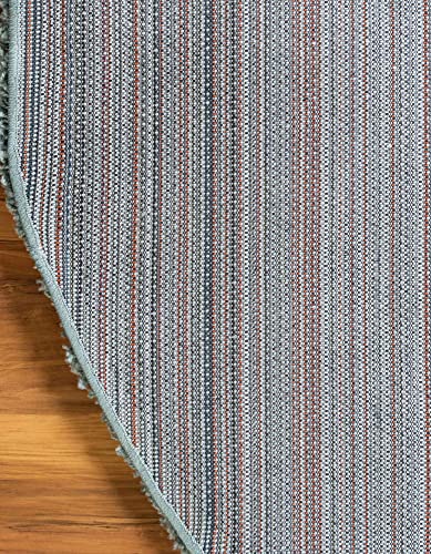 Rugs.com - Über Cozy Solid Shag Collection Rug – 3' x 5' Oval Light Slate Blue Shag Rug Perfect for Living Rooms, Large Dining Rooms, Open Floorplans