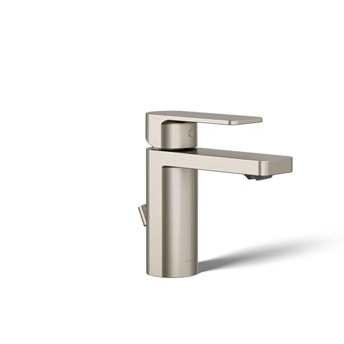 KOHLER 23472-4-Bn Parallel 1.2 Gpm Bathroom Sink Faucet, Single Handle, Brushed Nickel