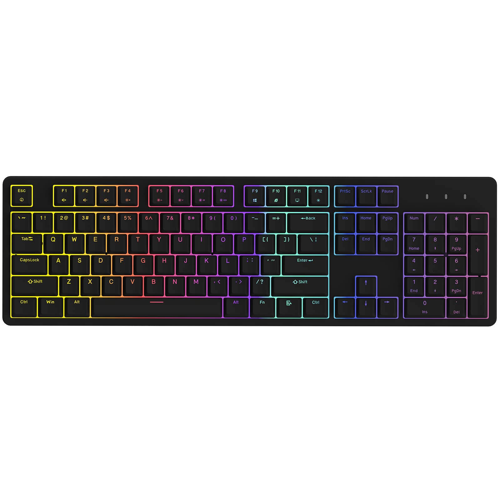 IROK FE87/104 RGB Mechanical Keyboard, Hot Swappable Gaming Keyboard, Customizable Backlit, Magnet Upper Cover Type-C Wired Keyboard for Mac Windows-Black/Brown Switch