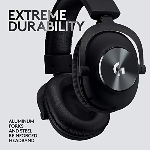 Logitech G PRO Gaming Headset for Oculus Quest 2 - Oculus Ready - Custom-length Cable - PRO-G Precision Gaming Audio Driver - Steel and Aluminum Build - Low-Latency 3.5 mm Aux Connection