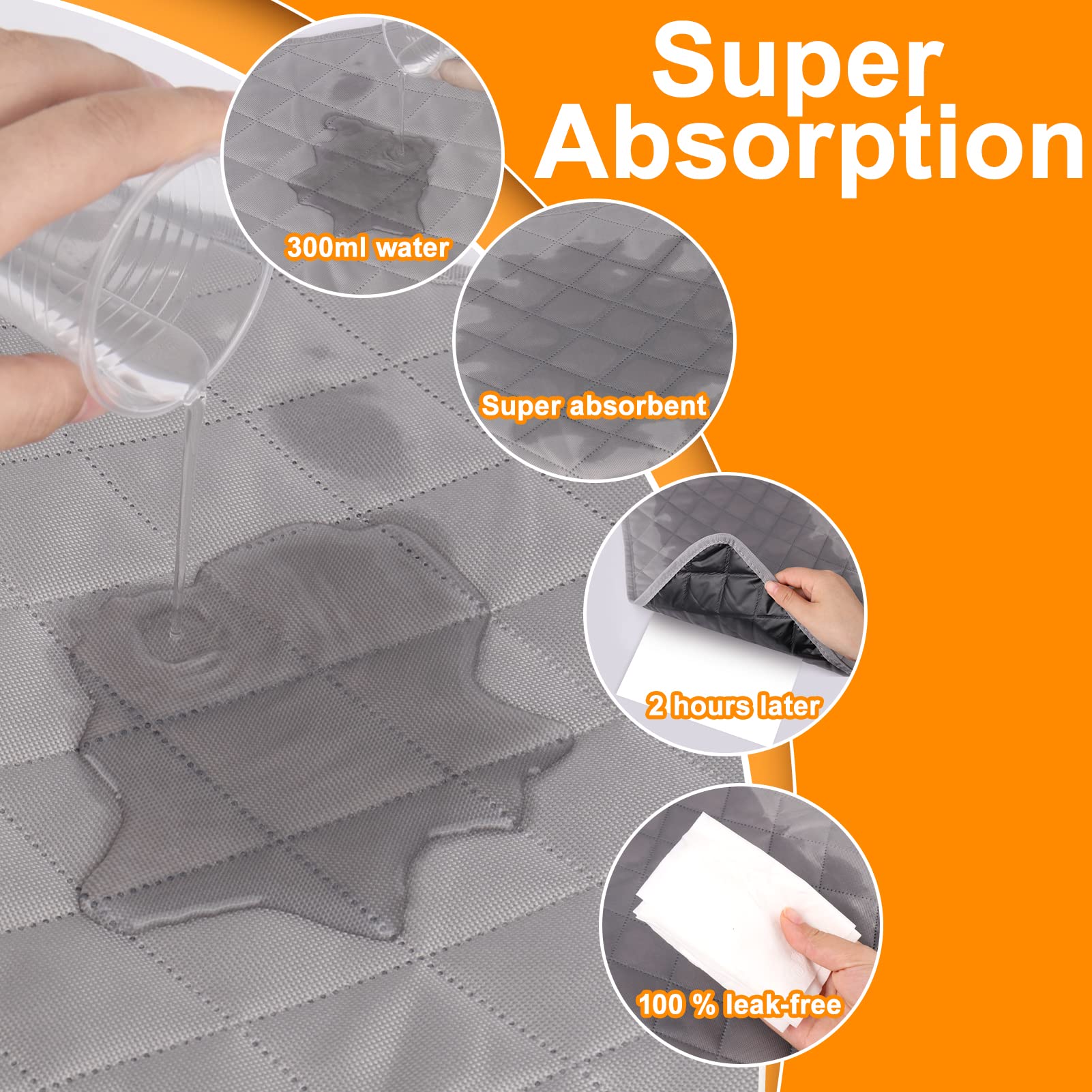 AIERSA 2Pack Guinea Pig Cage Liners - Super Absorbent and,Odor Control,Guinea Pig Bedding Solution 23" x 47"