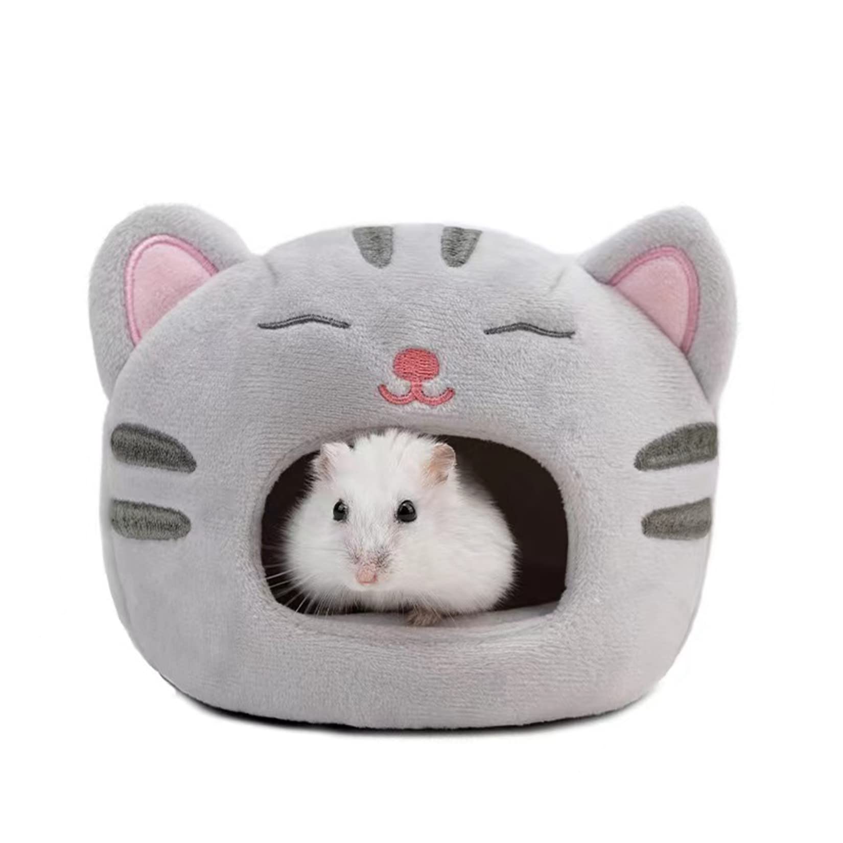 Rat Hamster Warm Bed House Cushion Hamster Bed Hamster Accessories Hamster Hideout Hamster Cotton Nest Winter Warm Mushroom House Small Pet Golden Bear Honey Bag Gliding Supplies Plush