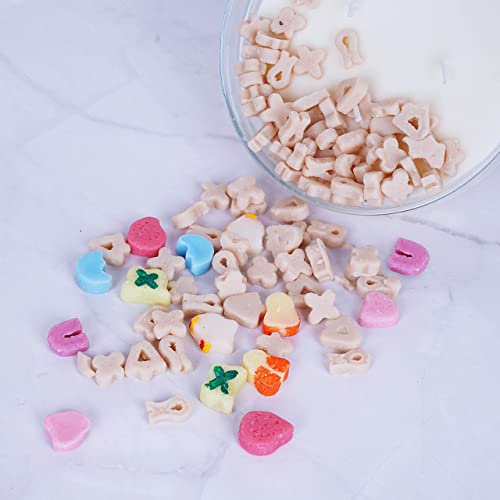 Lucky French Vanilla Charms Cereal Bowl with Metal Spoon Marshmallow and Stars Scented Candle Gift