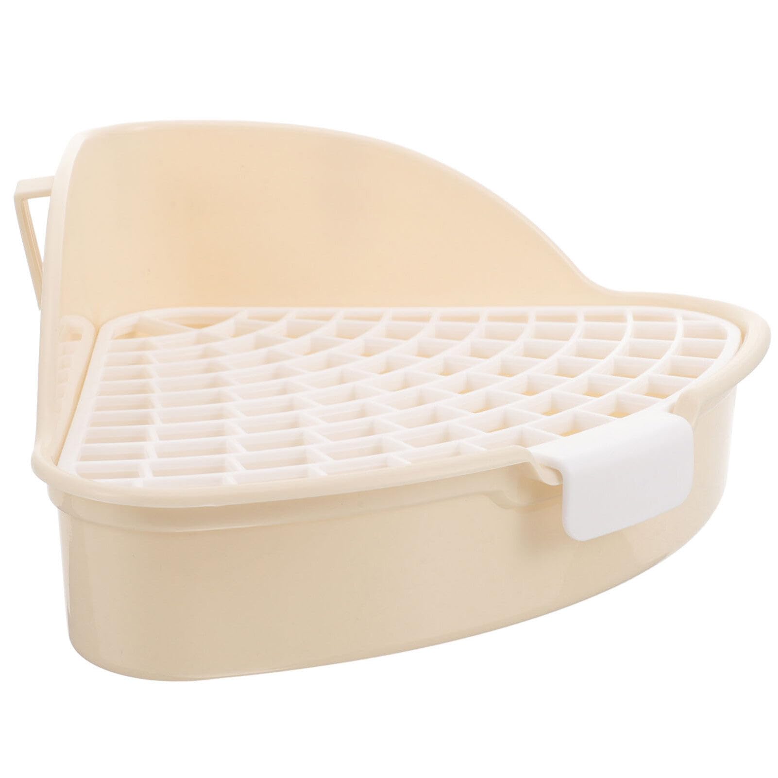Ipetboom Triangle Potty Trainer Rabbit Litter Box Potty Trainer Pet Toilet Hamster Bunny Corner Litter Bedding Box Litter Pan for Rabbit Bunny Chinchilla Ferret Guinea Pig Hamster