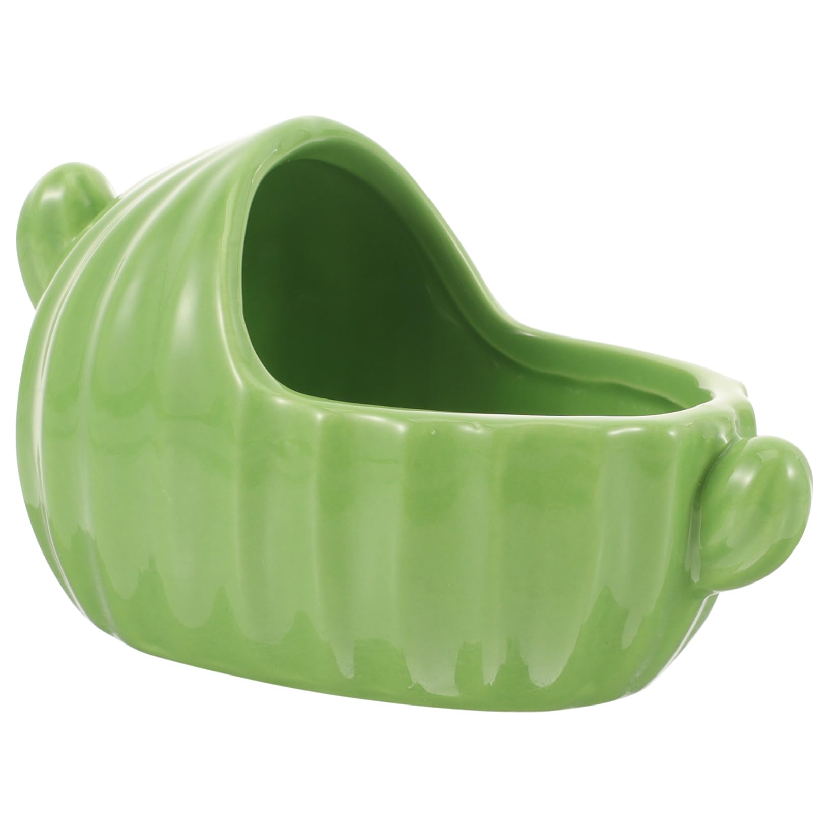 Parliky Ceramic Hamster Bathtub Sturdy Sand Bath Container for Small Pets Reusable Compact Design for Hamsters Chinchillas and Gerbils Durable Bathroom Supplies for Daily Use