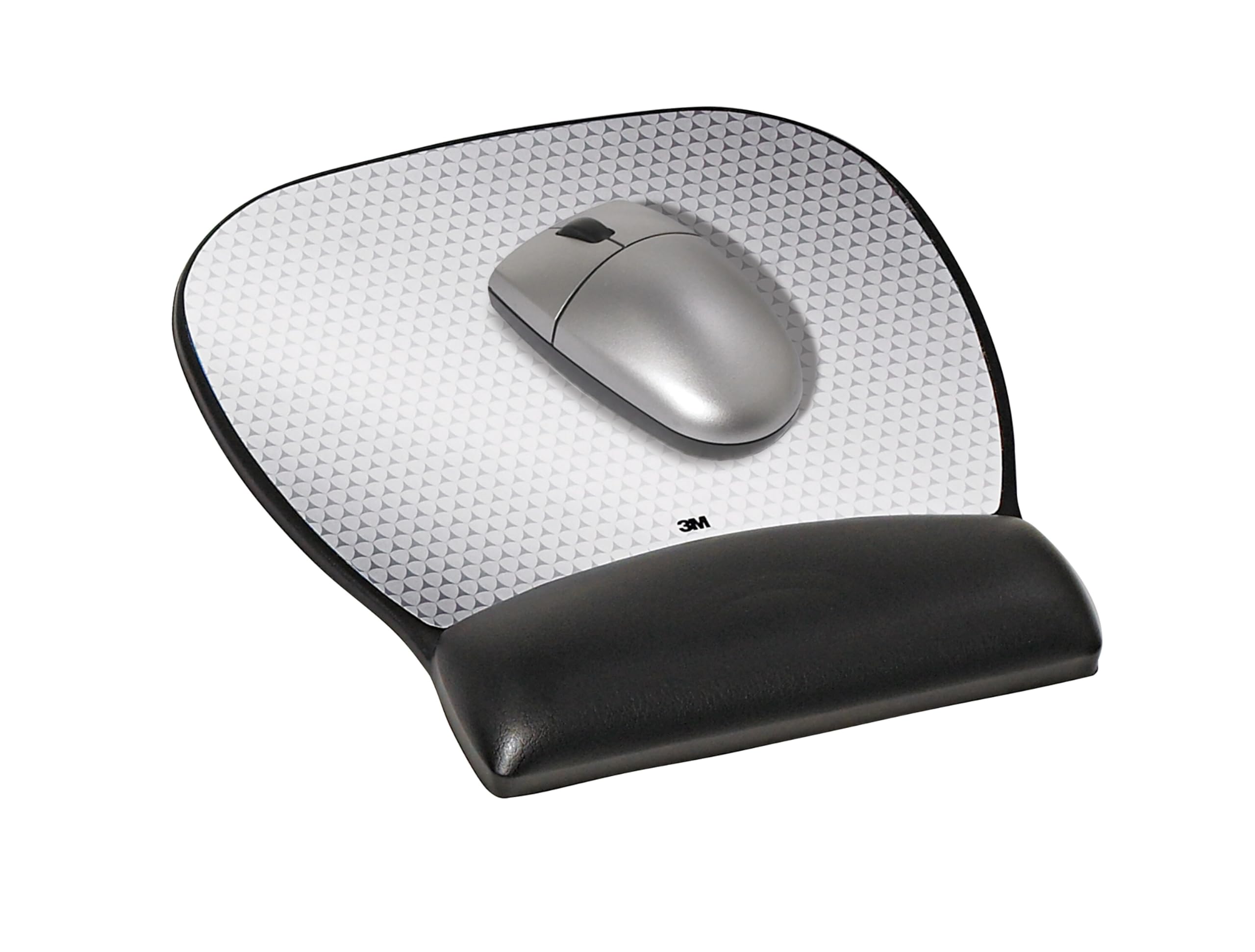 3M Precise Mouse Pad with Gel Wrist Rest, Soothing Gel Comfort with Durable, Easy to Clean Leatherette Cover, Optical Mouse Performance and Battery Saving Design, 9.2" x 8.7", Black (MW310LE)