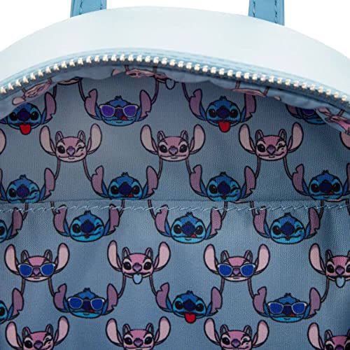 Loungefly Disney Lilo and Stitch Snow Cone Date Night Womens Double Strap Shoulder Bag Purse