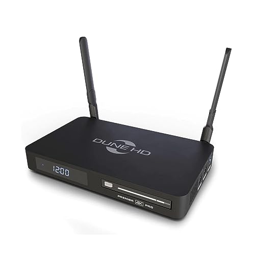 Dune HD Premier 4K Pro Android TV 11 | Media Player | Netflix in 4K D Vision & ATM-os | Mini PC | 4GB/32GB, HDD 2.5 Slot, AV1, Wi-Fi 6, 1Gbit, ISO DV P7 FEL MKV AFR | HDR10+ | DTS | Voice Control