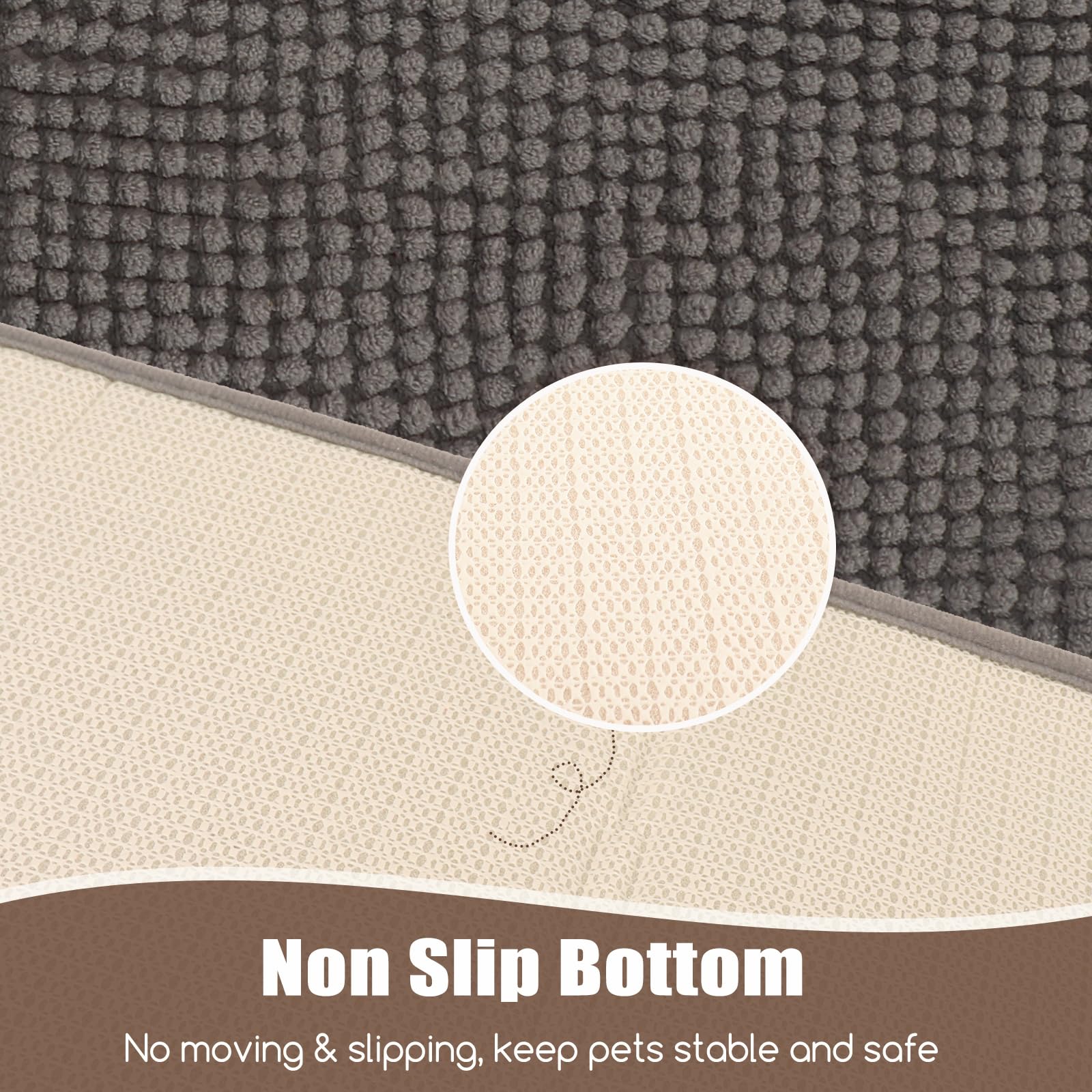 Lifeunion Guinea Pig Cage Liners, 3 Pcs Absorbent Reusable Guinea Pig Pee Pads, Non Slip Washable Guinea Pig Bedding Blanket Mat for Small Animal, Rabbit, Hamster, Bunny, Chinchilla (3pcs-grey)