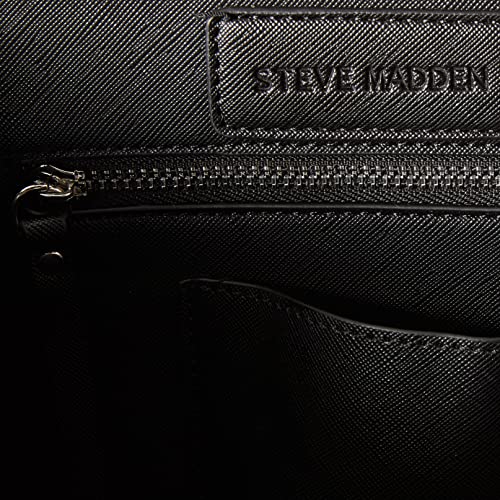 Steve Madden Womens Steve Madden KIMLOGO Tote, Black, One Size US