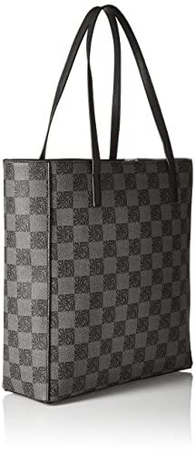 Steve Madden Womens Steve Madden KIMLOGO Tote, Black, One Size US