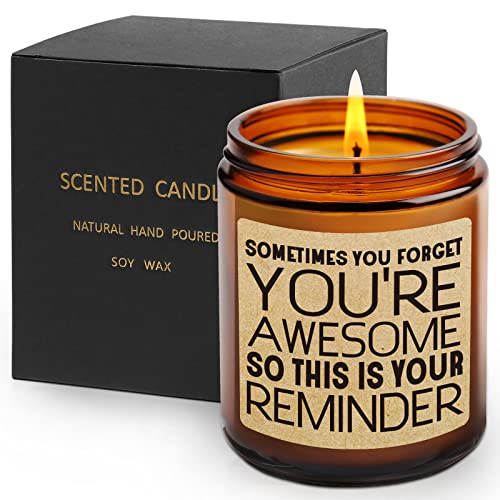 Scented Candles, Birthday Gifts for Women, Friends, Inspirational Lavender Candles Decorations, Mother's Day Thank You Gifts, Gifts for her, Birthday Relaxing Gifts for Mom, Dad, Coworker, BFF, Sister