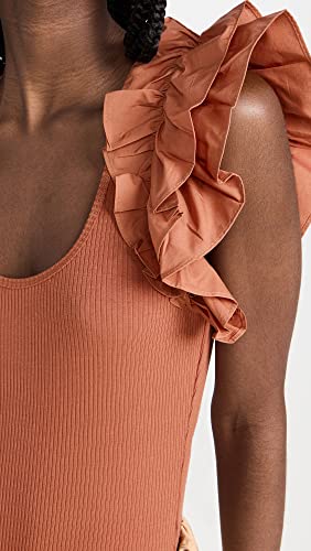 Ulla Johnson Women's Koa Top, Auburn, Orange, M