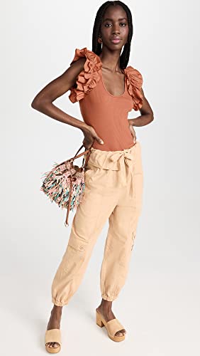 Ulla Johnson Women's Koa Top, Auburn, Orange, M